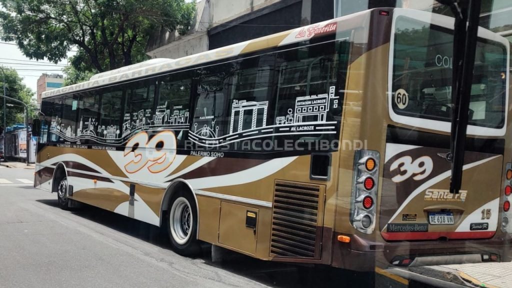 La Línea 39 comenzó a probar una gráfica con su recorrido dibujado en ...